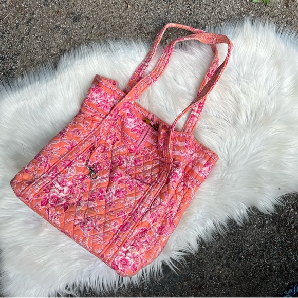 Vera Bradley | Bags | Vera Bradley Pink And Light Pink Floral Pattern ...